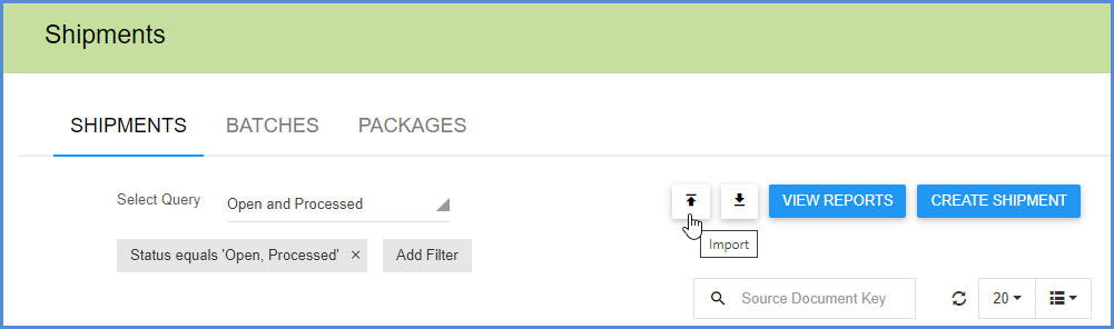 Import Shipments · StarShip