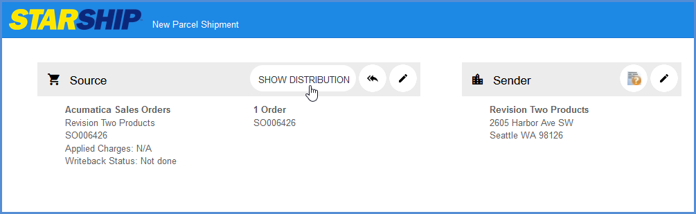Acumatica Lot/Serial Distribution · StarShip